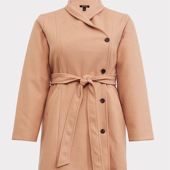 torrid | Jackets & Coats | Torrid 4x Jacket Pea Car Coat Midi Belted ...